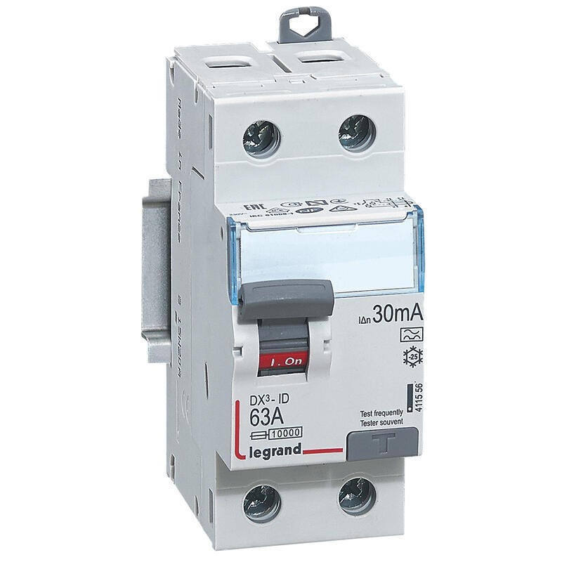 Interrupteur différentiel tétrapolaire 40A type AC 30mA - 4 modules ...